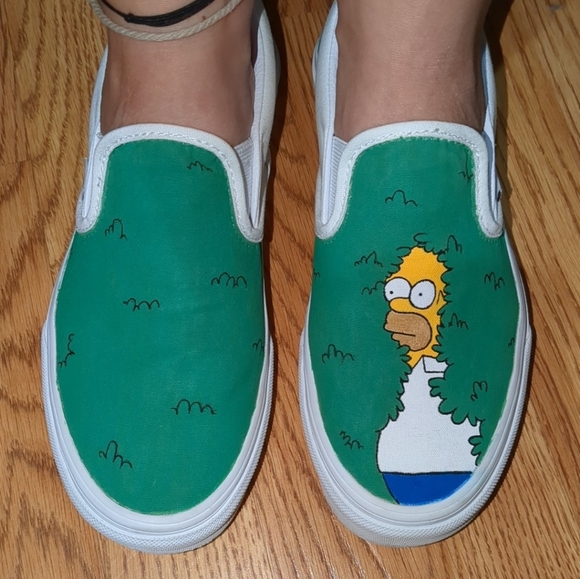 Vans | Shoes | Custom Simpsons Vans | Poshmark